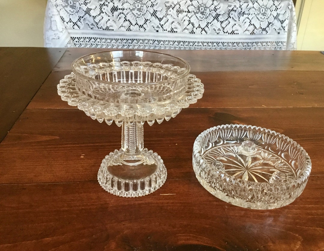 Set 2 Unmatched Princess House 24 % Lead Crystal Candle Holder ...