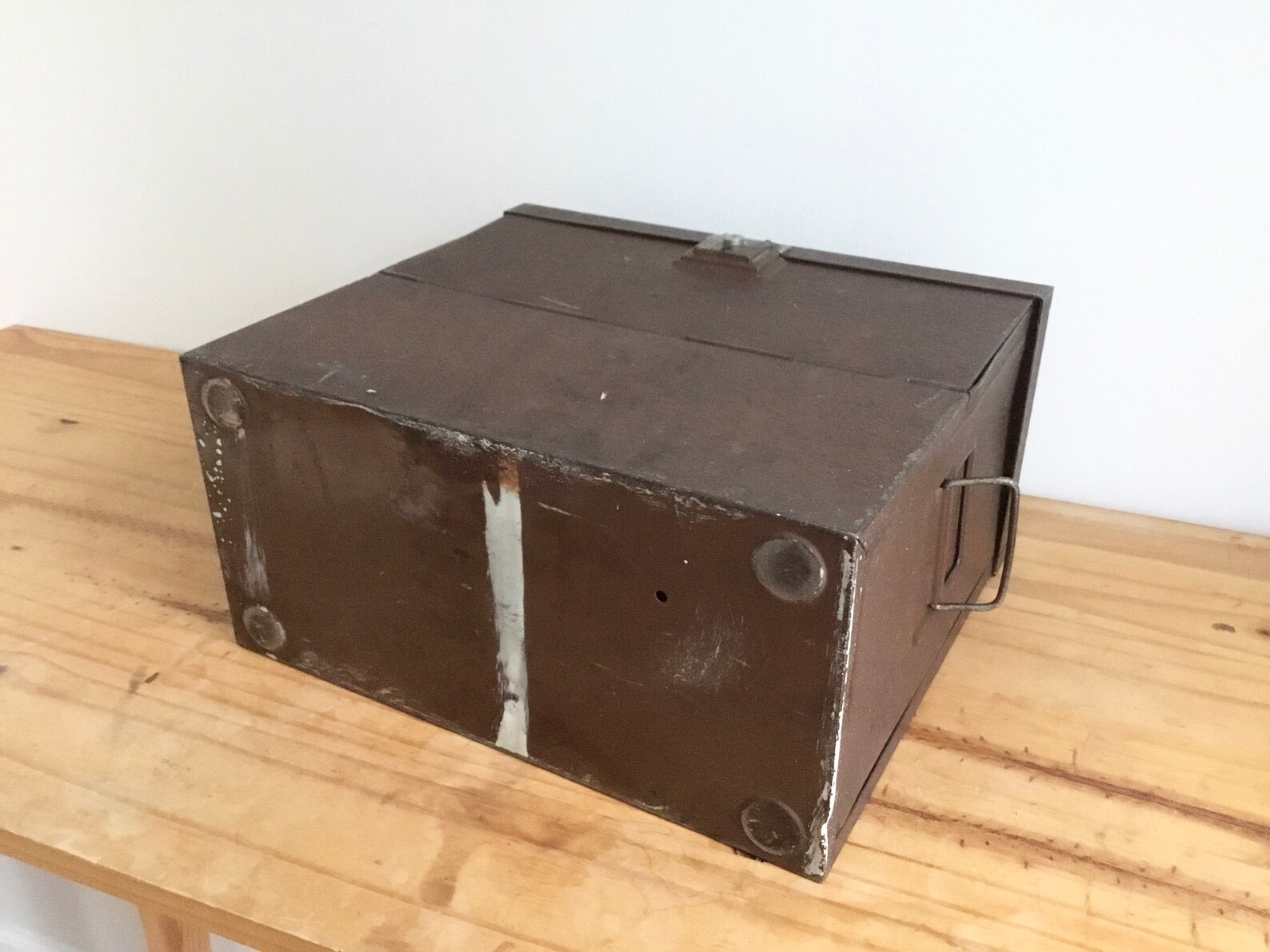 Vintage Two Way Open Metal Box W Side Handle - Etsy UK