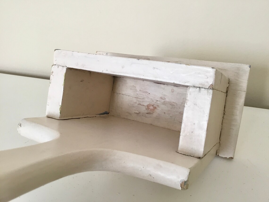 Primitive White Wood Wall Pocket Rustic Wall Box Wall - Etsy