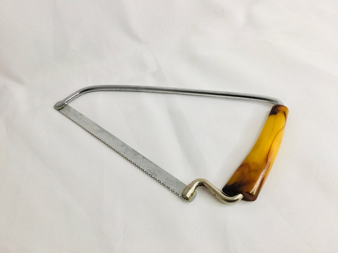 Vintage Butcher's Bone Saw Hacksaw Swirled Bakelite Handle - Etsy