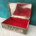 Antique Silver Metal Embossed Rectangle Hinged Jewelry Box - Etsy