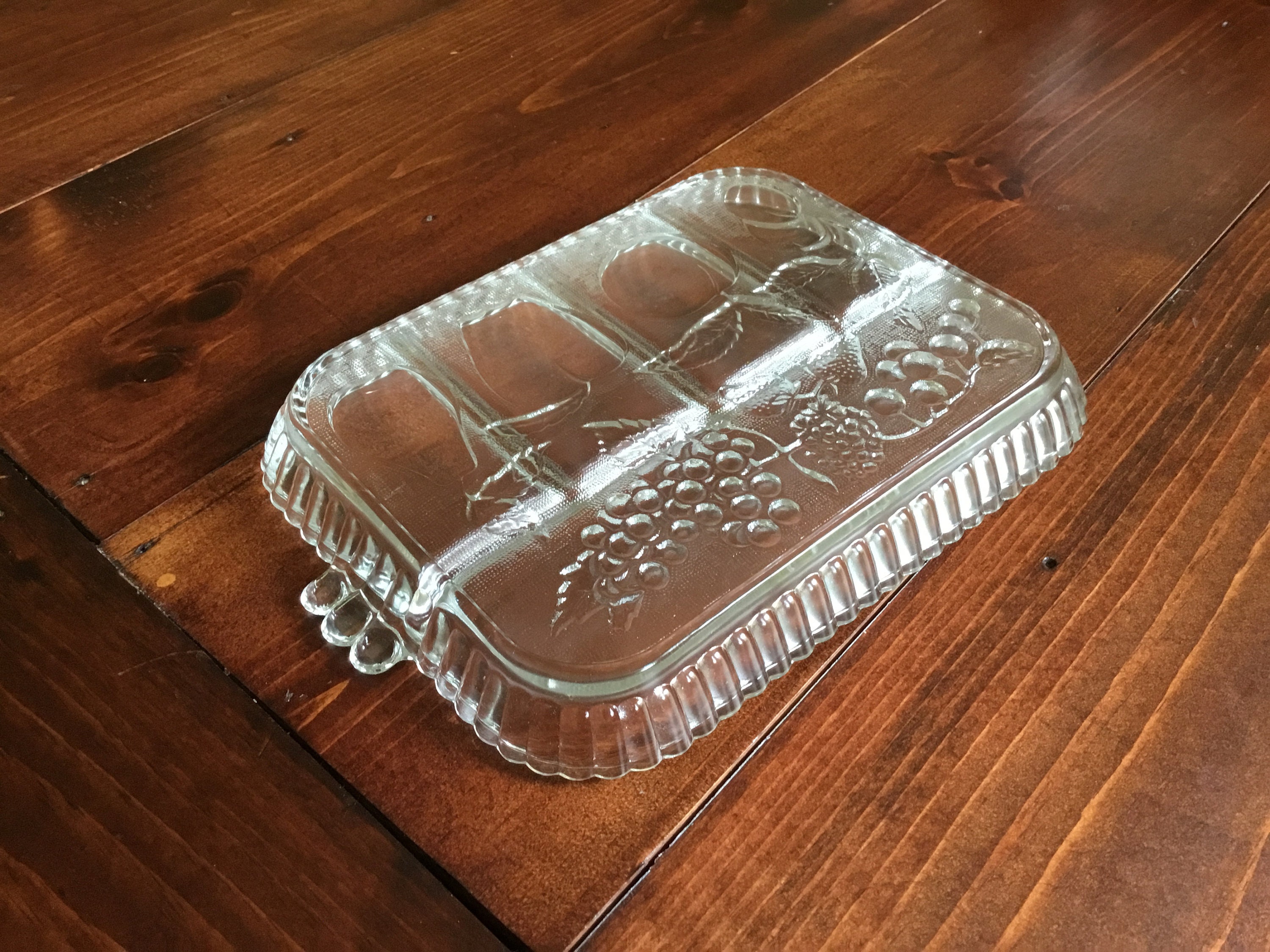 Presentations Crystal Collection 5 Part-relish 12 Rectangle Fruit Plate ...