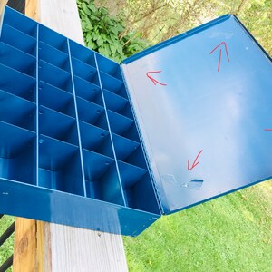Nielsen Metal 24 Compartment Storage Carry Case Box Screws Nuts Bolts ...