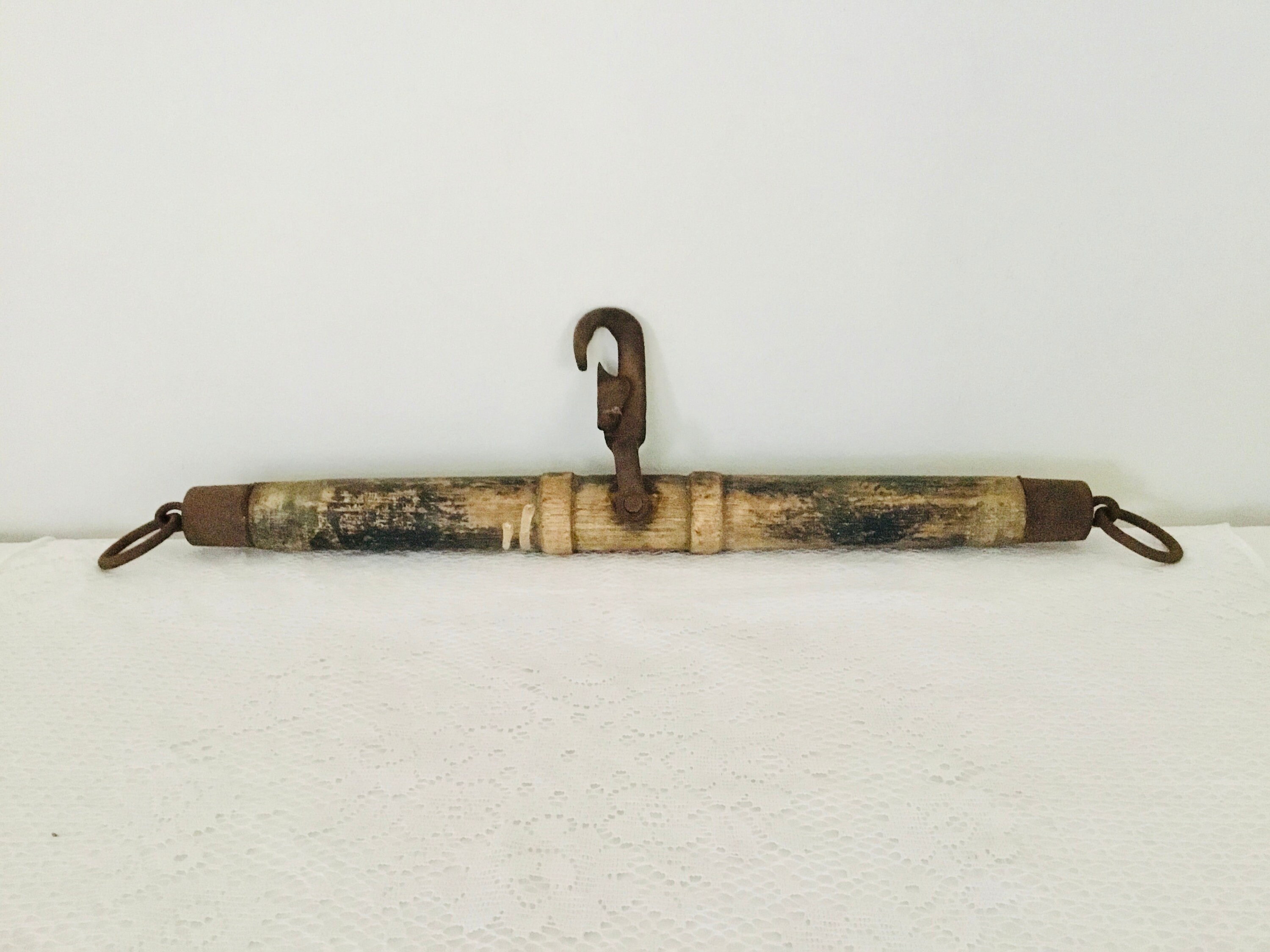 Old Vintage Antique Primitive Horse Ox Harness Hitch Single Tree Yoke ...