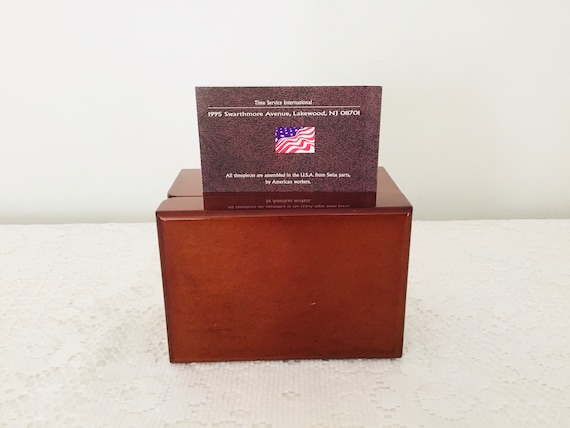 Vintage Piano Finished Mahogany display Box For Swiss… - Gem