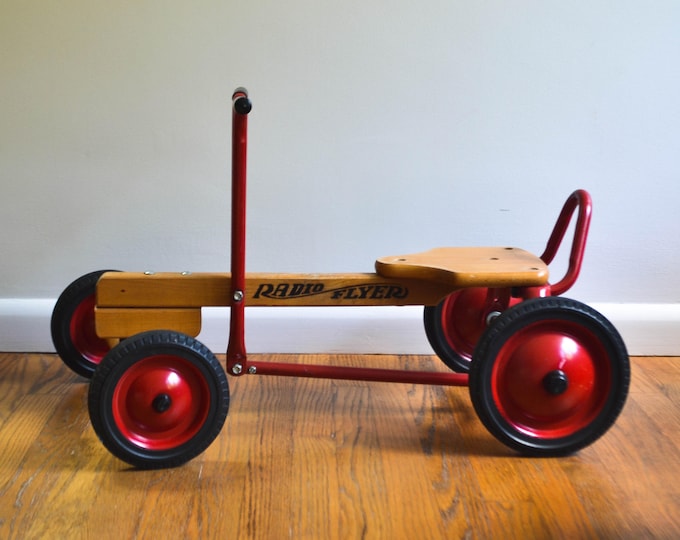 Vintage 1980s Wood and Metal Radio Flyer Row Cart for Children - Etsy