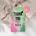 Wicked Thank You Tags, Editable Wicked Party Thank You Tags, Elphaba ...