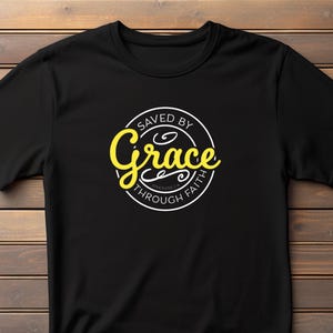 Saved by Grace Christian T-shirt, Christian Merch, Christian Fashion ...