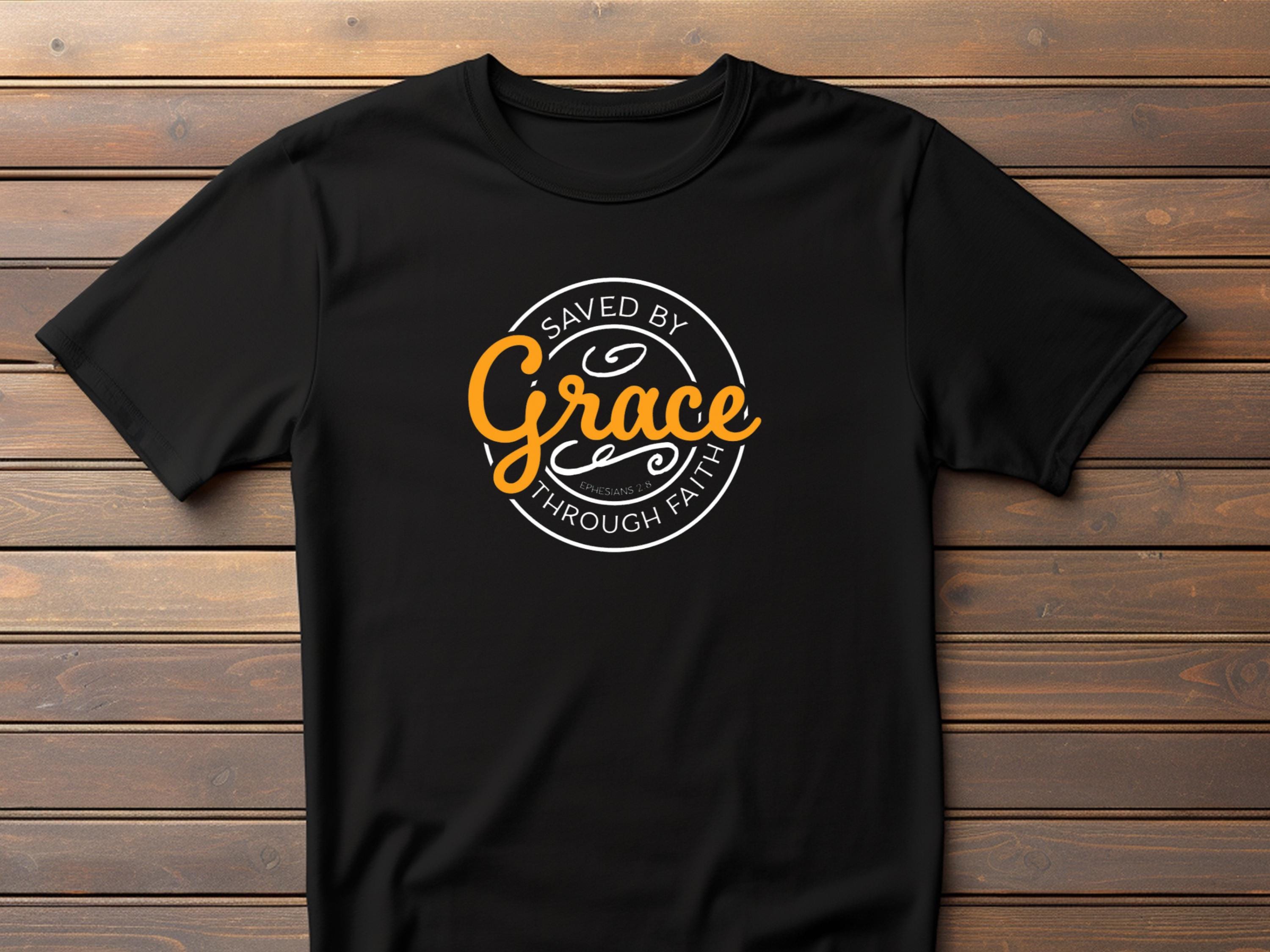 Saved by Grace Christian T-shirt, Christian Merch, Christian Fashion ...