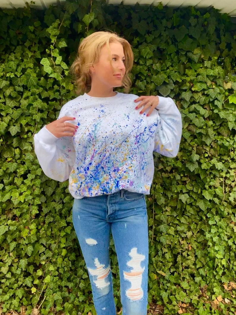 Sweatshirts - Custom Hand Painted Artwear - Etsy