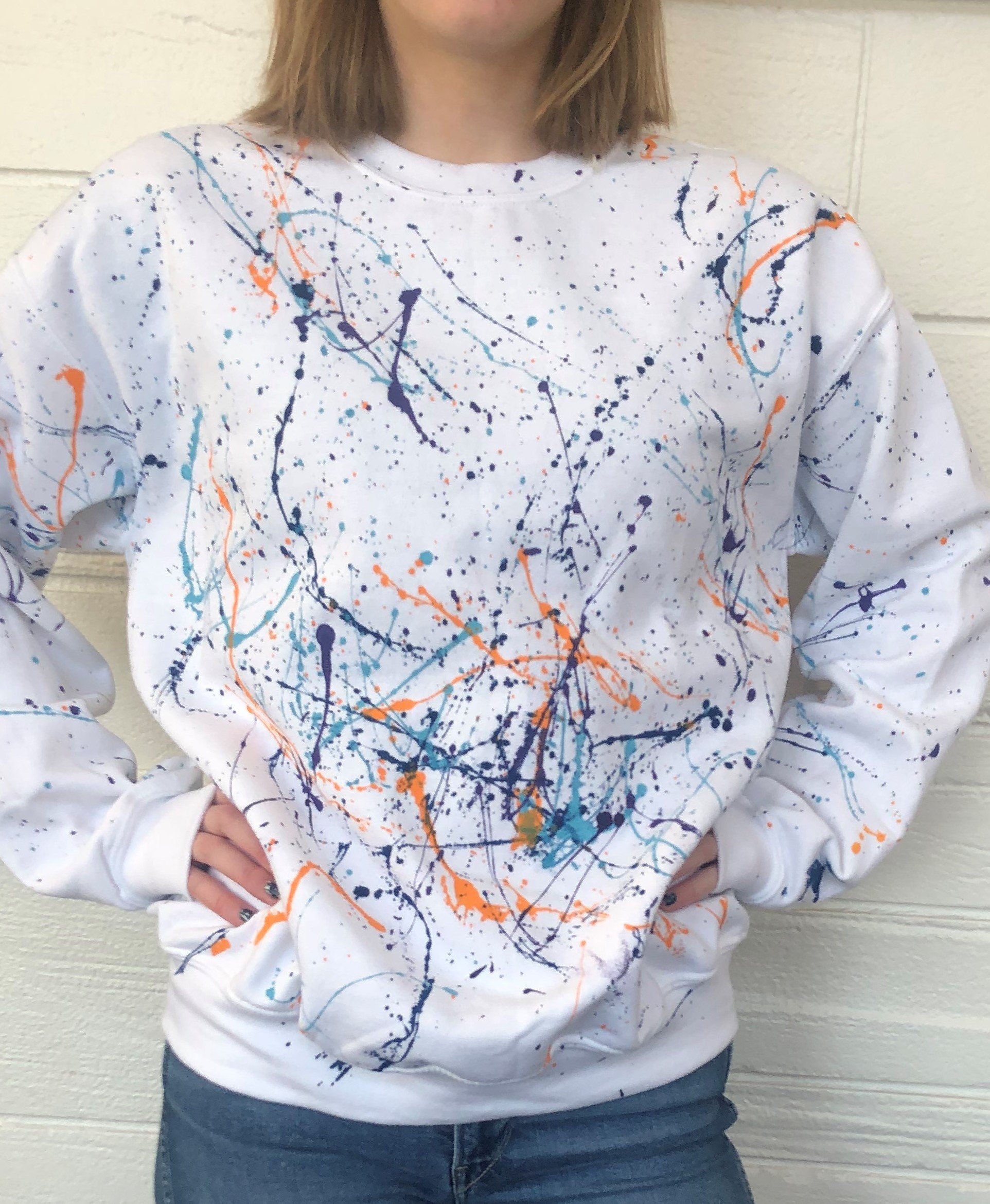 Sweatshirts - Custom Hand Painted Artwear - Etsy