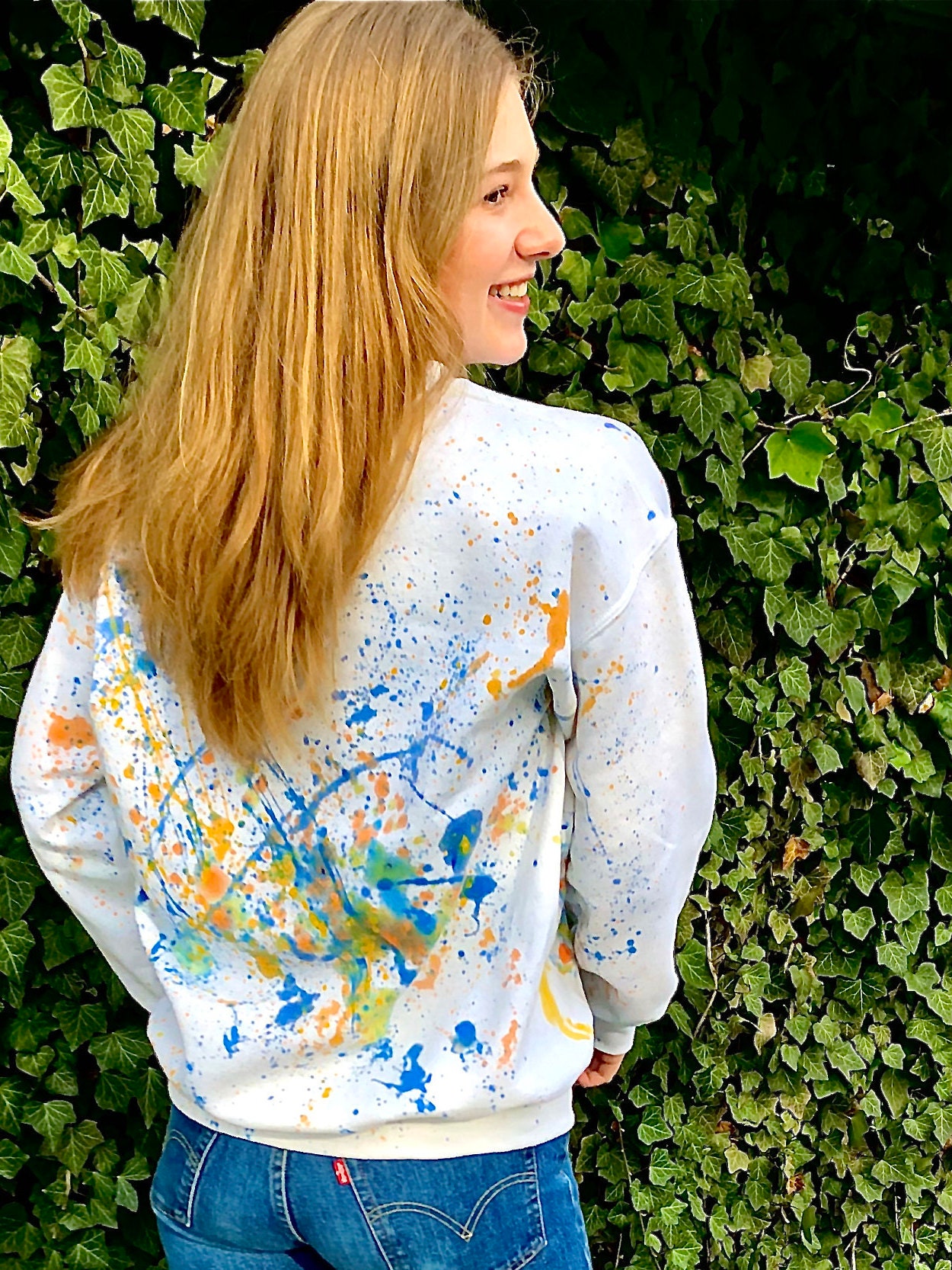 Sweatshirts - Custom Hand Painted Artwear - Etsy