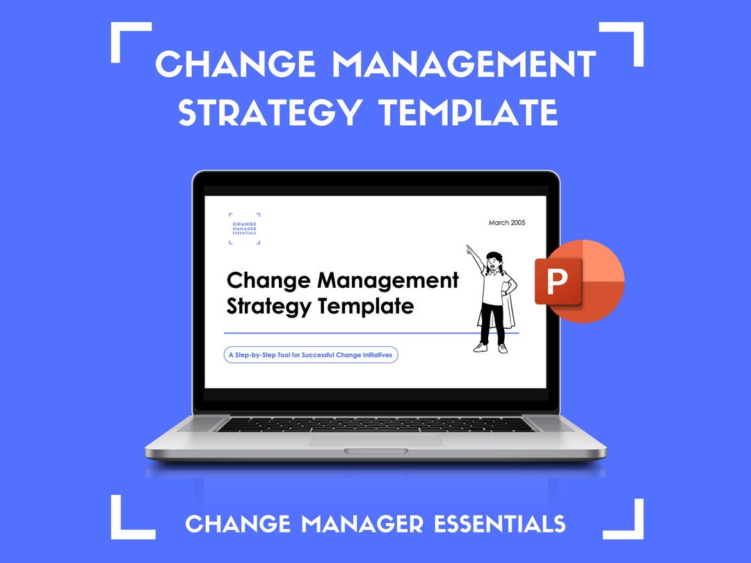 Change Management Strategy Template - Editable Powerpoint Slide Deck ...