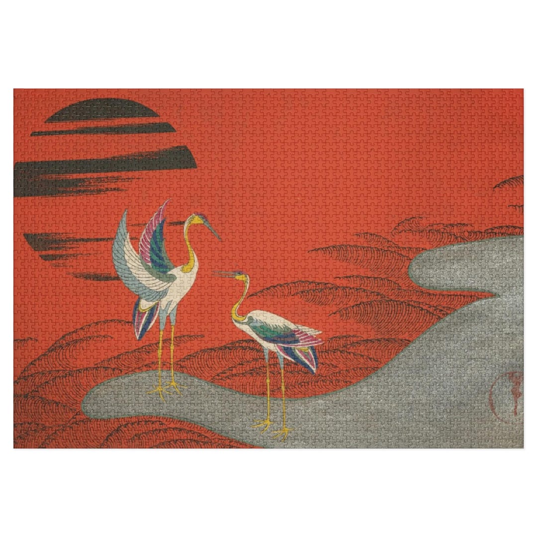 Zen Crane Design Jigsaw Puzzle With Tin, Mindfulness Gift, Relaxation ...