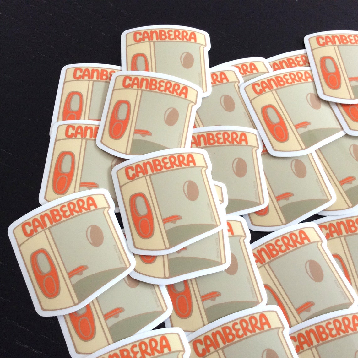 Vinyl Sticker / Canberra Bus Stop / Canberra Icon / Art Decals | Etsy