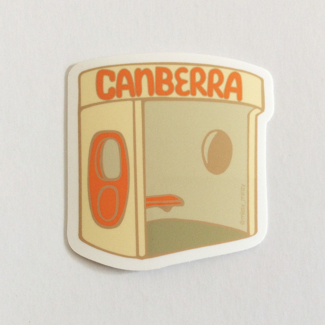 Vinyl Sticker / Canberra Bus Stop / Canberra Icon / Art Decals - Etsy