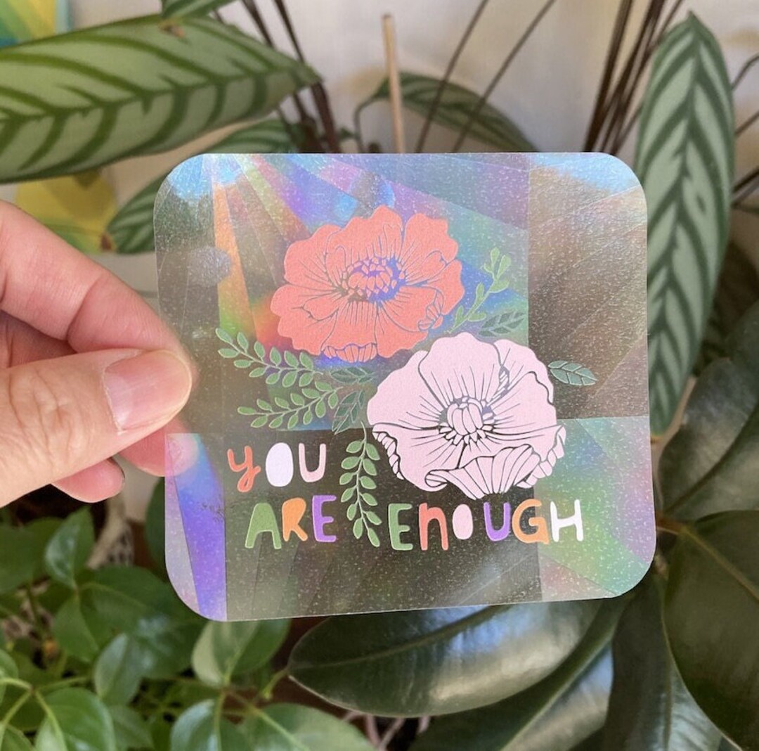 SUNCATCHER You Are Enough | Catch the Rainbow, Rainbow Suncatcher ...