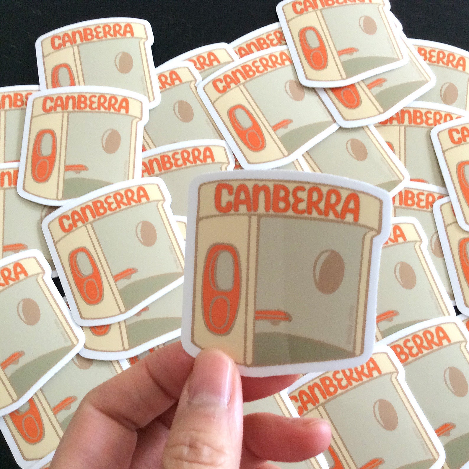 Vinyl Sticker / Canberra Bus Stop / Canberra Icon / Art Decals - Etsy