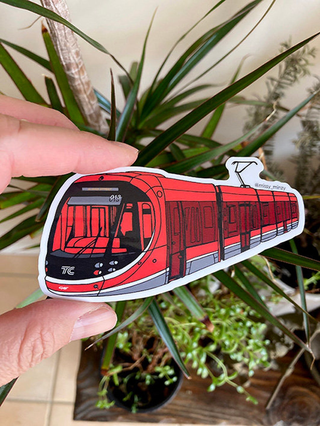 Vinyl Sticker / Canberra Light Rail / Canberra Tram / Canberra Icon ...