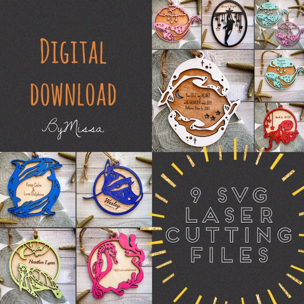 Glowforge Aura Files - Etsy