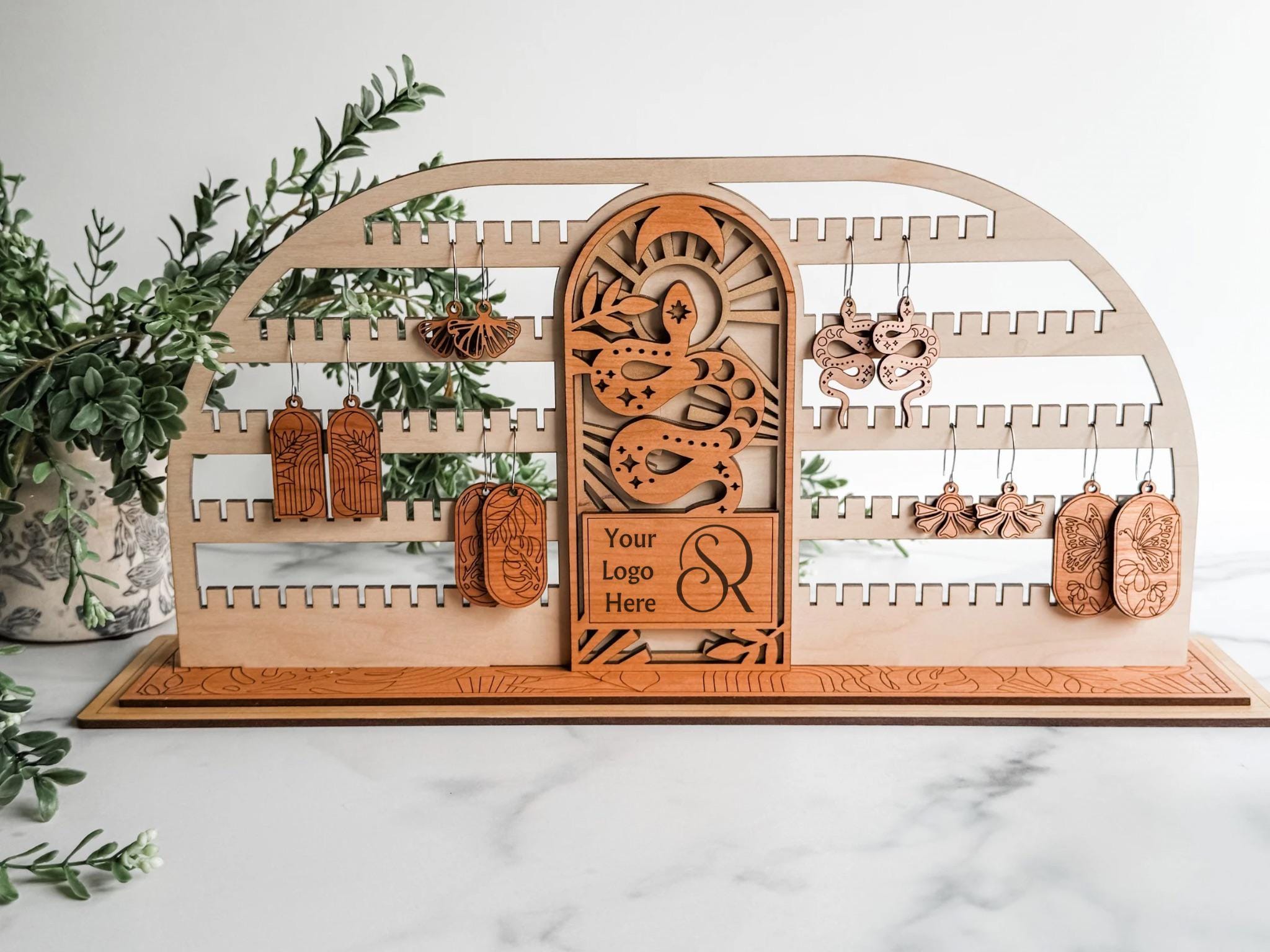 Laser Cut Earring Display Templates: SVG & PDF Bundle - Etsy