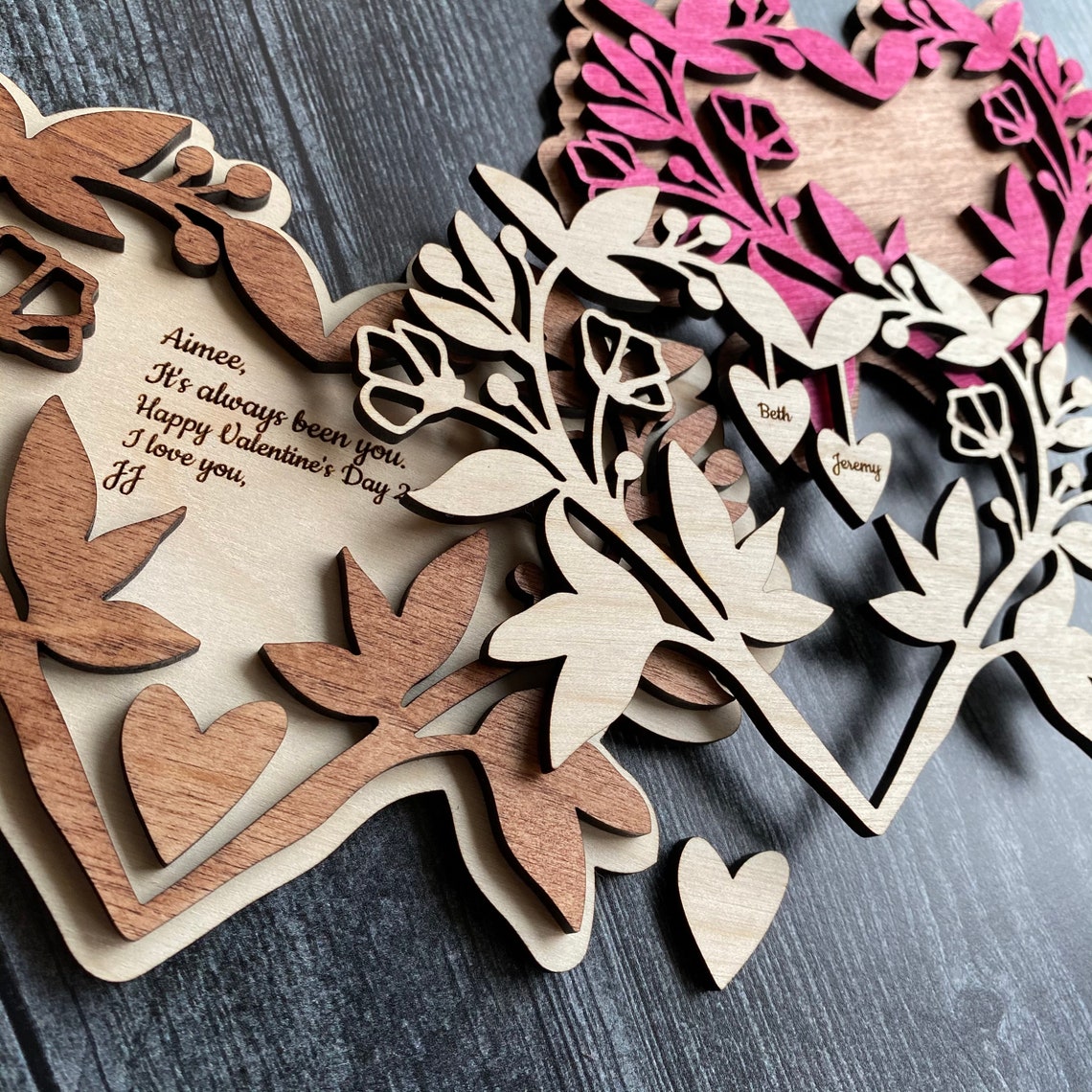 Foliage Couple Hanging Heart Sign | SVG | Glowforge and Laser Cutting ...