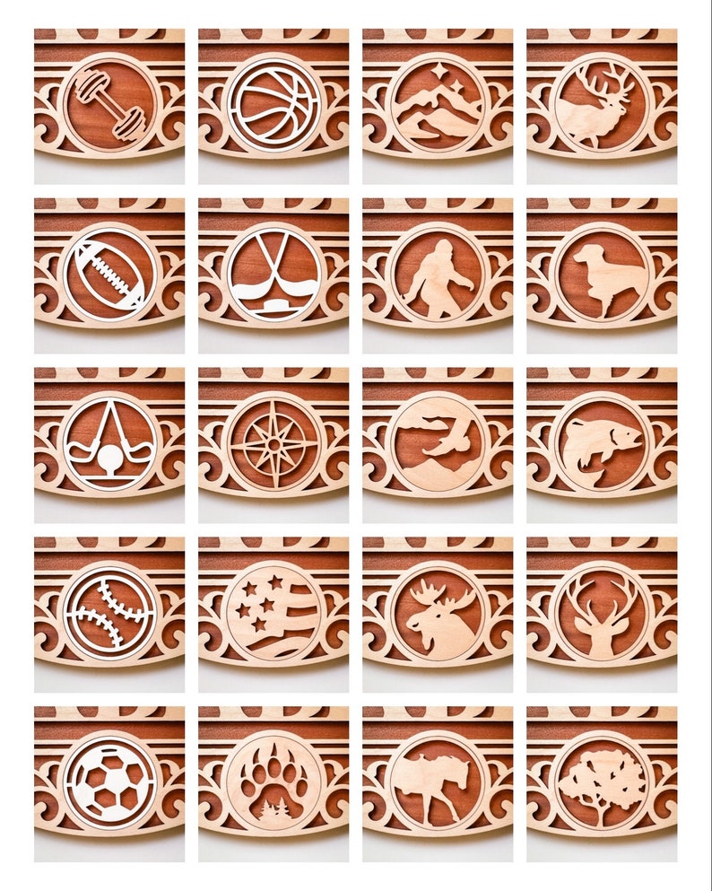 Laser Cut Room Sign Bundle: Mix & Match SVG/PDF Template - Etsy