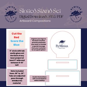 Laser Cut Slotted Stand Templates: 17 Variations (SVG/PDF) - Etsy