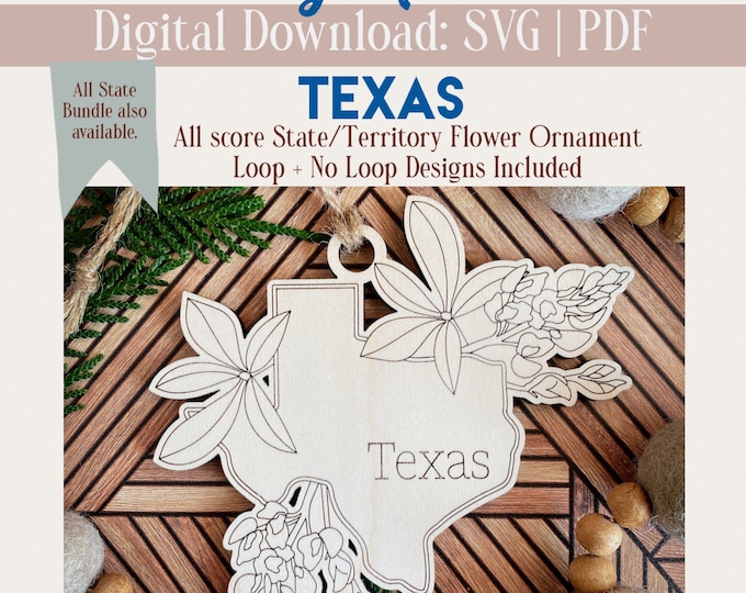 Texas Flower SVG, Flower SVG, Glowforge File, Cricut Designs, Thunder ...