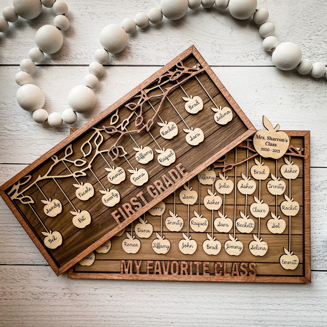 1-35 Member Hanging APPLE Frame Set Teacher Appreciate | Etsy