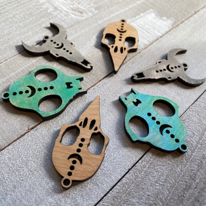 Gothic Skull Earring Set SVG for Glowforge and Laser Cutting | Etsy