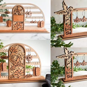 Laser Cut Earring Display Templates: SVG & PDF Bundle - Etsy