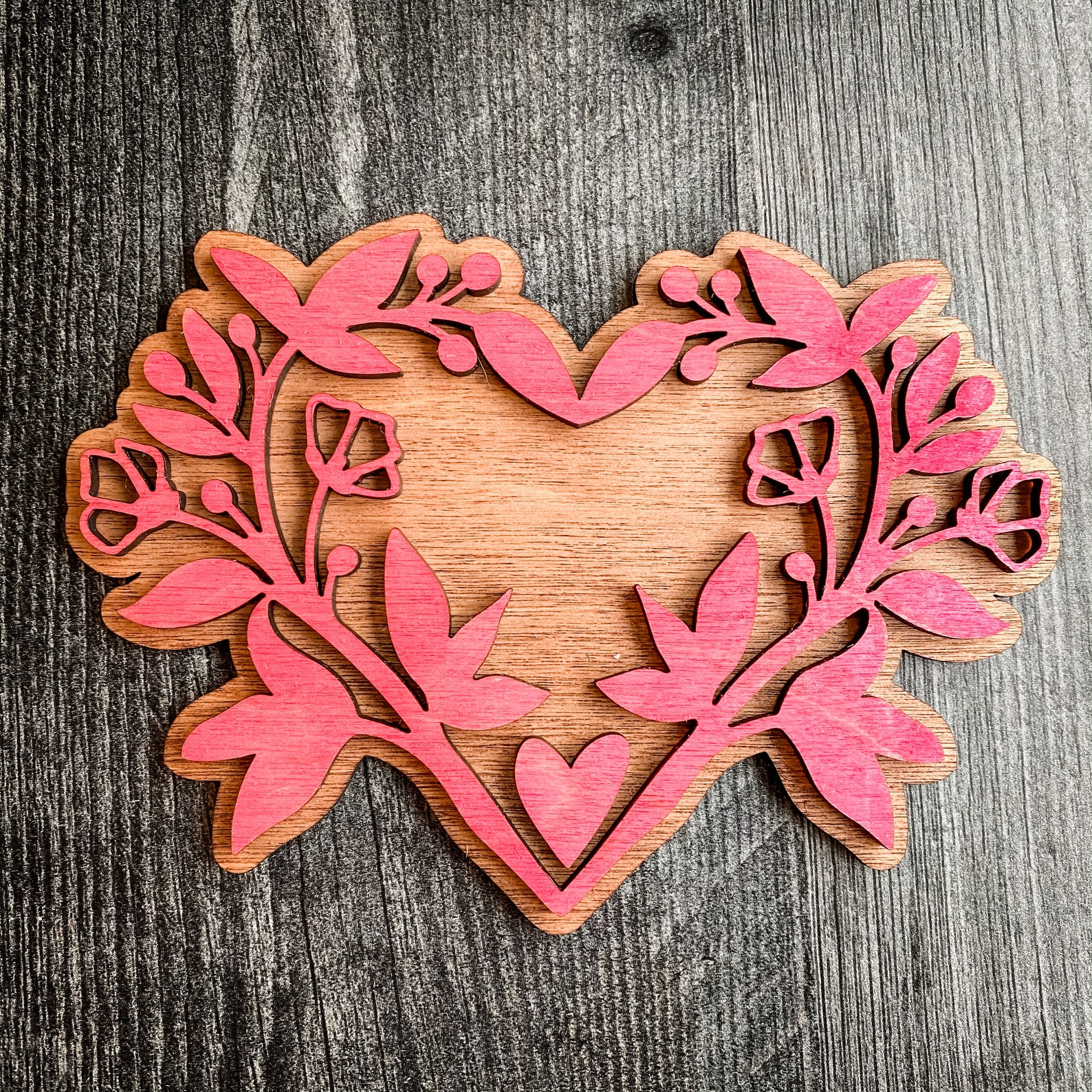 Foliage Couple Hanging Heart Sign | SVG | Glowforge and Laser Cutting ...