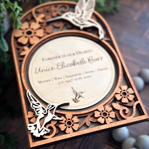 Hummingbird Remembrance Set | 1 Design Set | Sign, Votive Holder ...