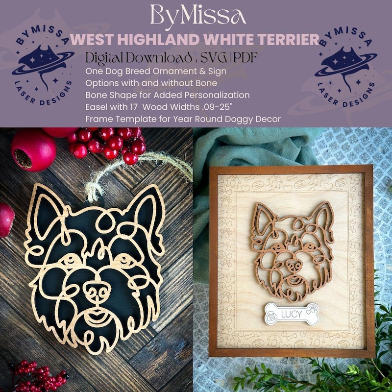 Westie Dxf - Etsy