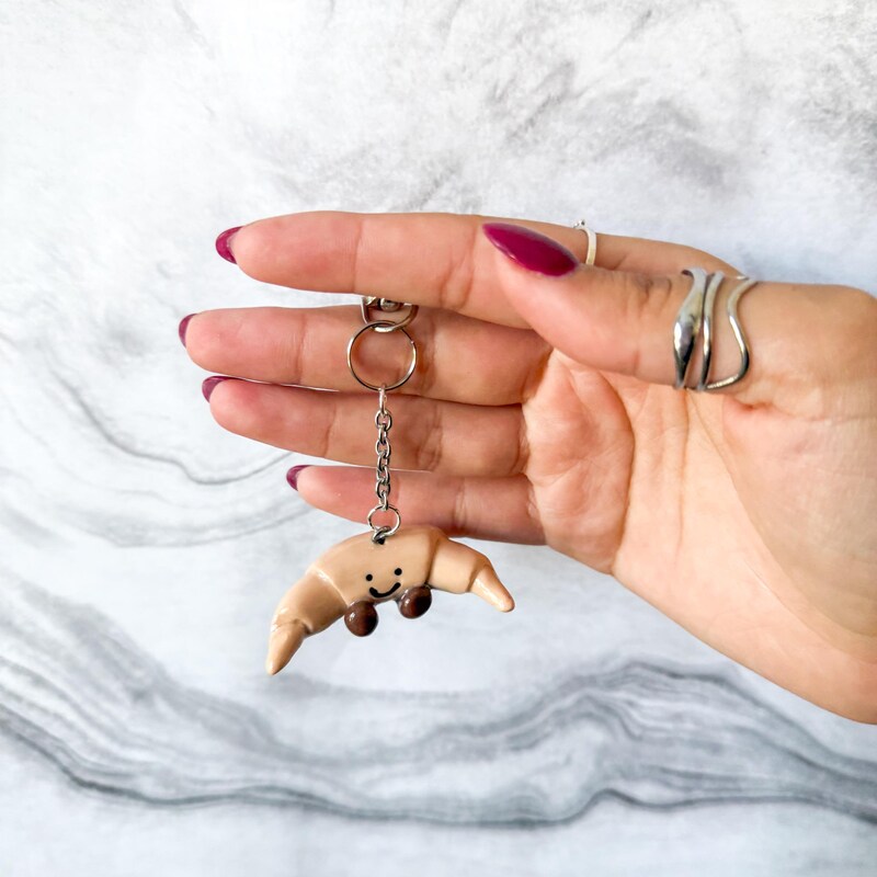 Jellycat Croissant Keychain - Etsy