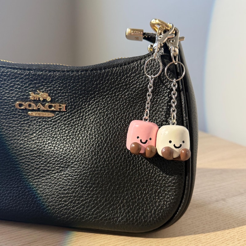 Kawaii Cat Clay Keychain - Etsy