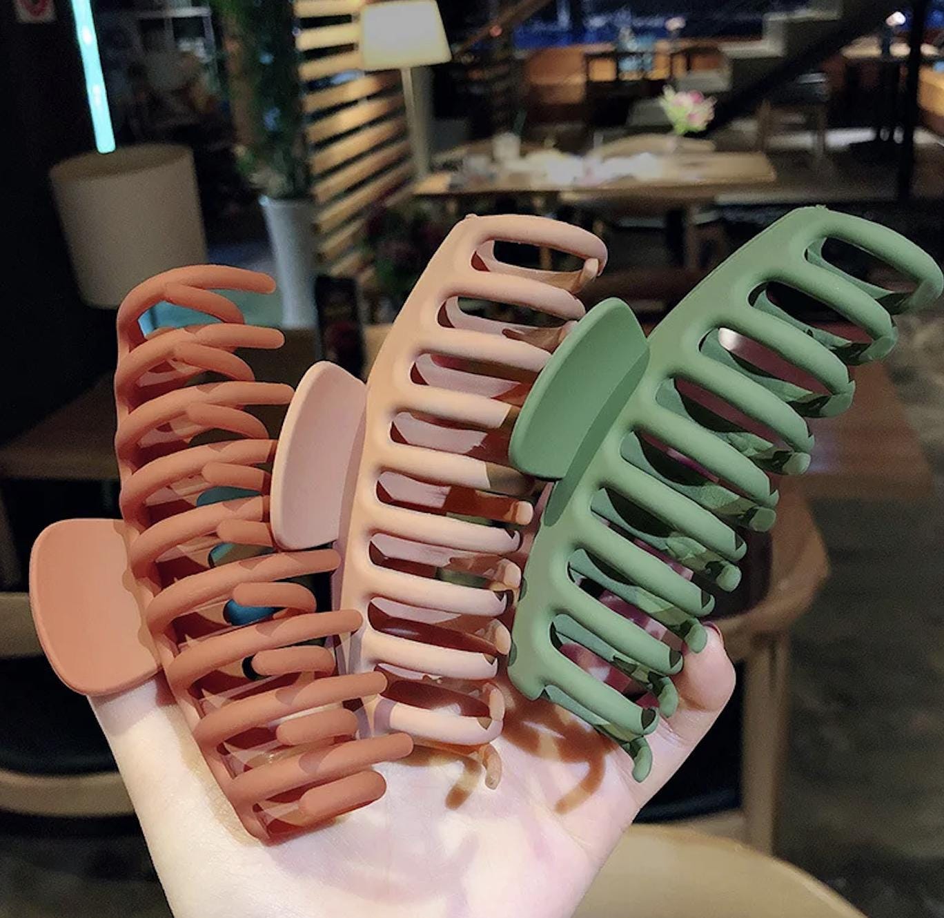 Large Hair Clips, Extra Large Hair Claw, Round Hair Clip - Etsy