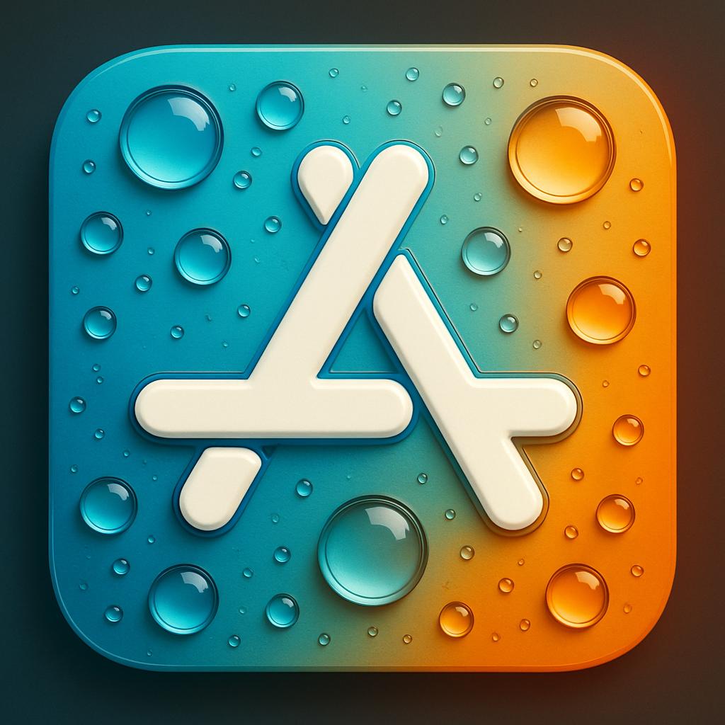 230 Liquid Droplets Style App Icon Pack Ios Icon Theme & Popular Apps ...