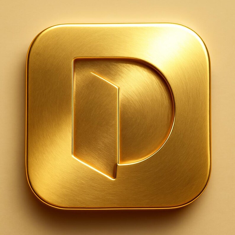 Golden Metal App Icon Pack (232 Icons): Ios Theme (digital Download ...