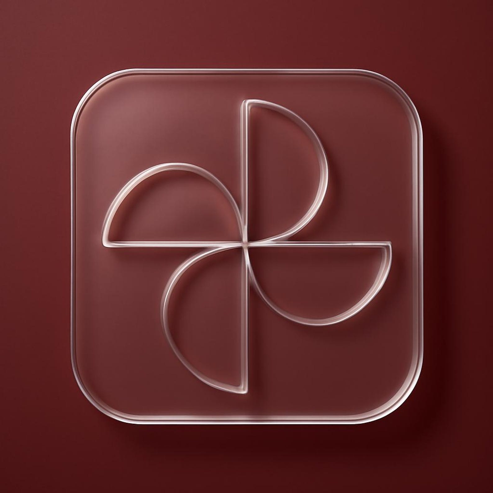 Burgundy Red Glass App Icon Pack: Ios Theme (digital Download, Lifetime ...