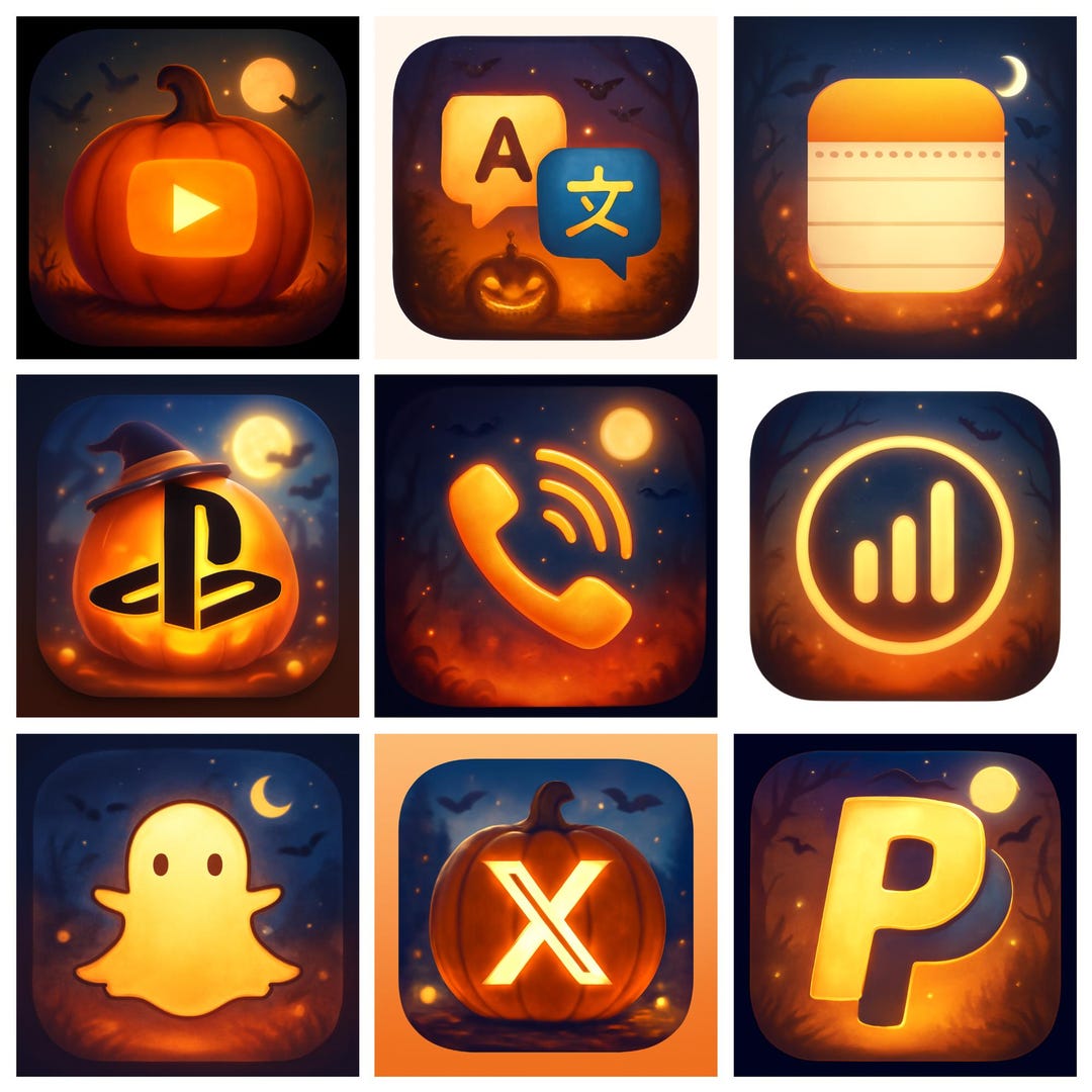 231 Halloween Style App Icon Pack Ios Icon Theme & Popular Apps ...