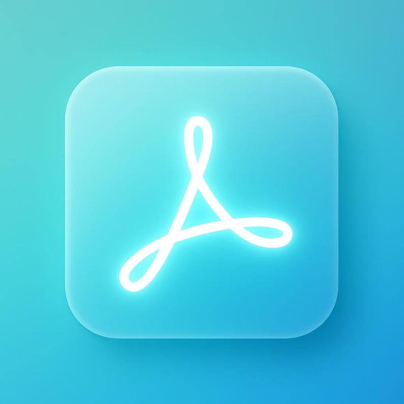 100 Cyan Glass Morphism Style App Icon Pack Ios & Popular Apps Lifetime ...