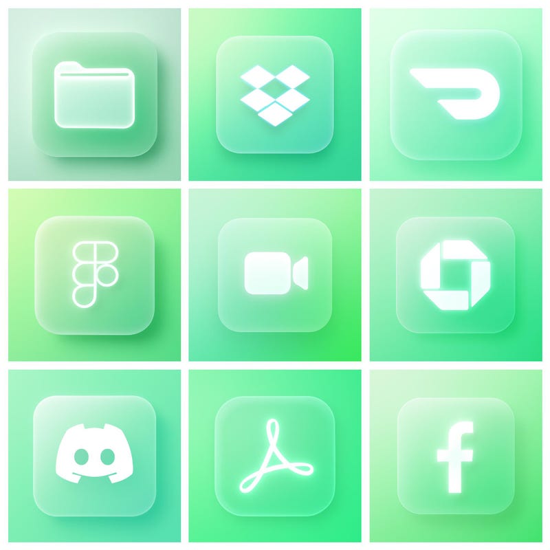Green App Icons - Etsy