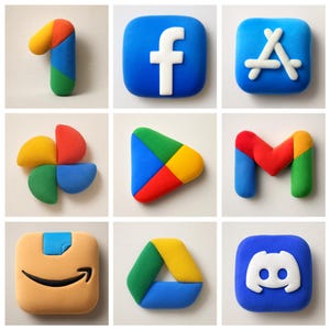 430 3D Float Plush Float Squishy Style App Icon Pack Ios & Popular Apps ...