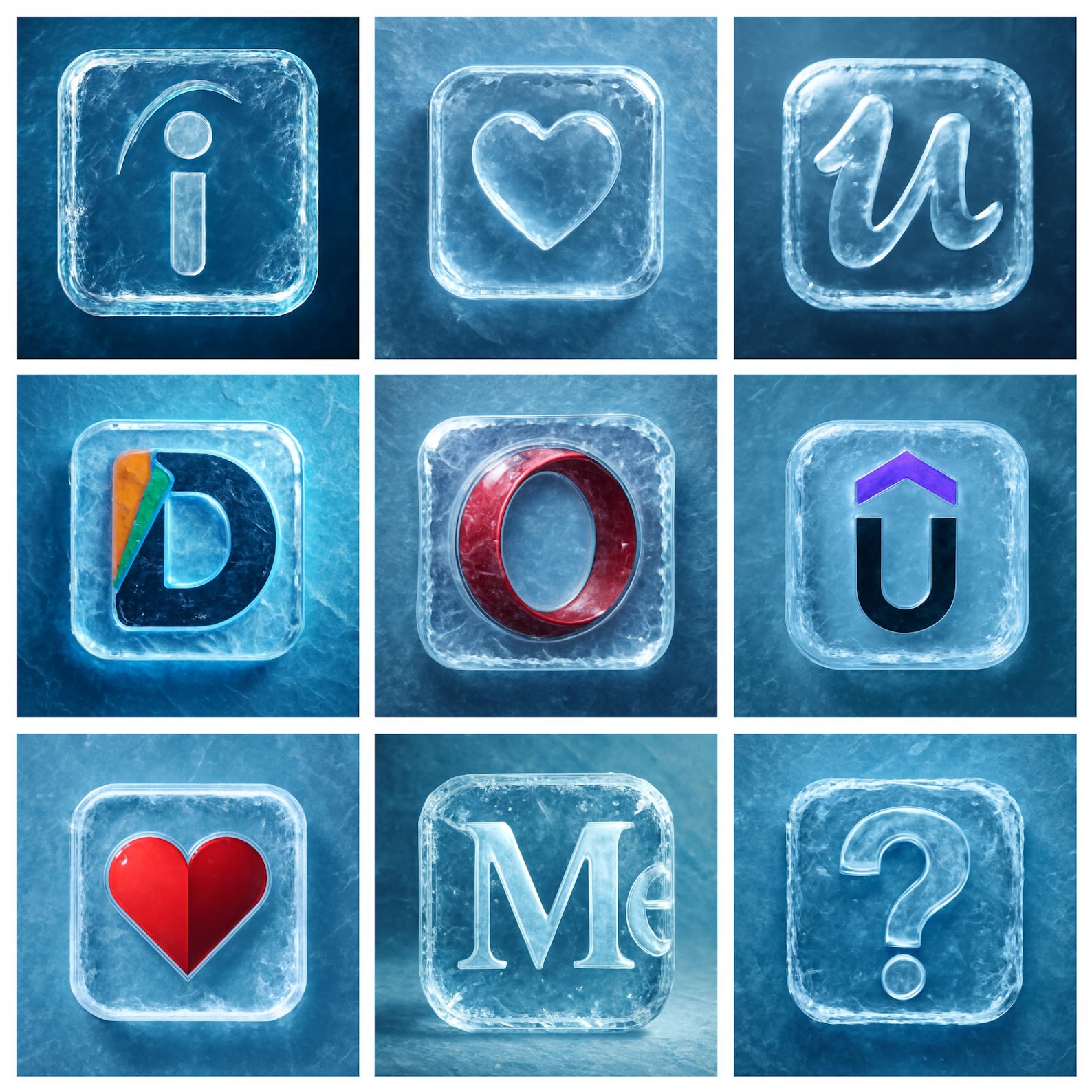 Ice Sculpture App Icons: Frozen Ios Theme (digital Download, Lifetime ...