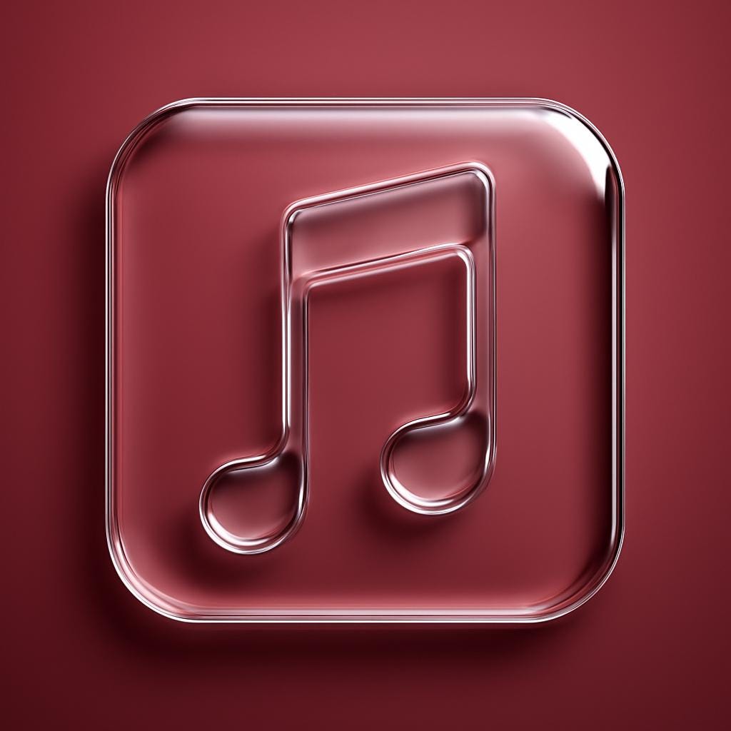 Burgundy Red Glass App Icon Pack: Ios Theme (digital Download, Lifetime ...