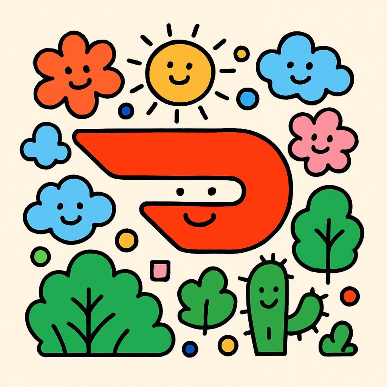 236 Happy Doodle Style App Icon Pack Ios Icon Theme & Popular Apps ...