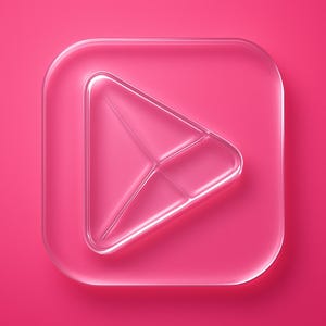 Hot Pink Glass App Icon Pack (232 Icons): Ios Theme (digital Download ...
