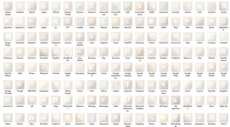 620 White Glassmorphism App Icon Pack: Ios & Popular Apps (digital ...